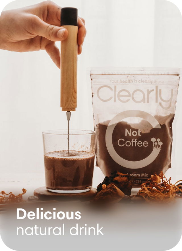 Clearly Not Coffee – Caffeine-Free Mushroom Coffee Alternative