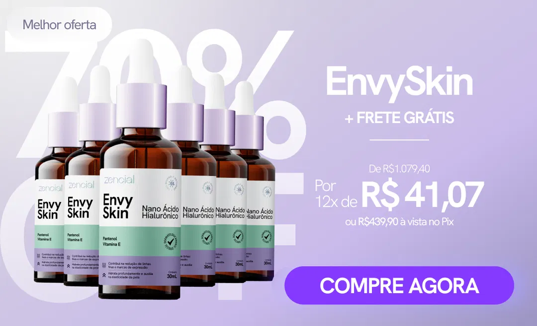 Sérum Facial Nano Ácido Hialurônico Envy Skin 30ml – Zencial