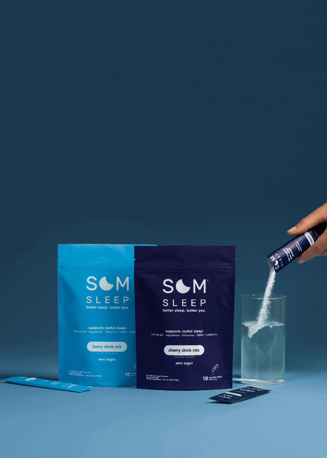 Sleep Aid Drink Mix Powder with Magnesium & Melatonin | Som Sleep