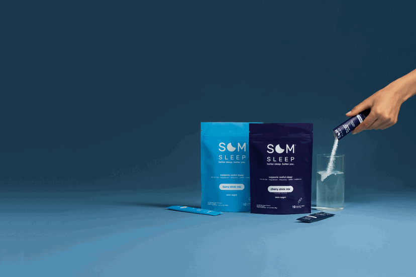 Sleep Aid Drink Mix Powder with Magnesium & Melatonin | Som Sleep