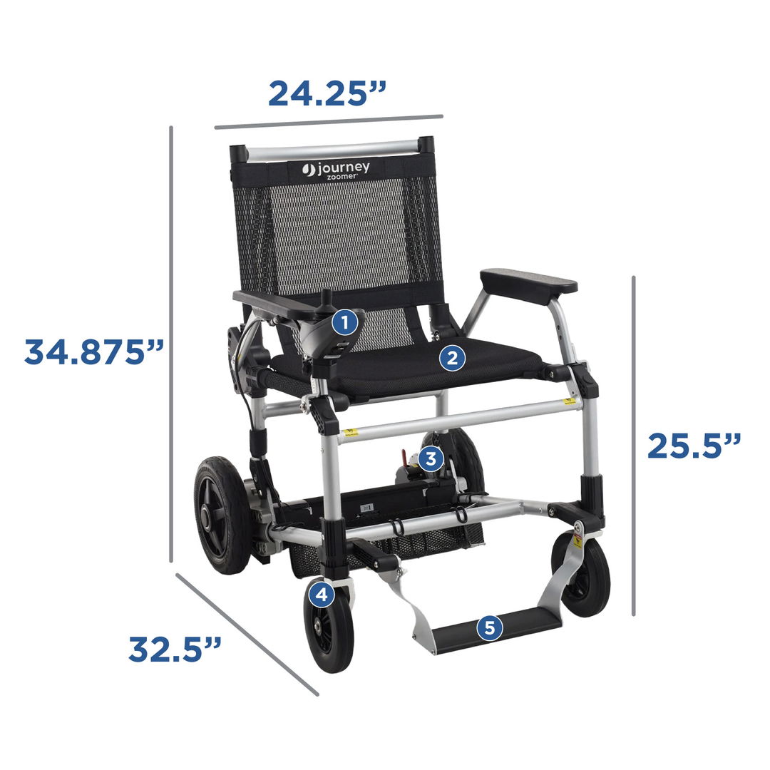 Zoomer® Lightweight Folding Power Chair