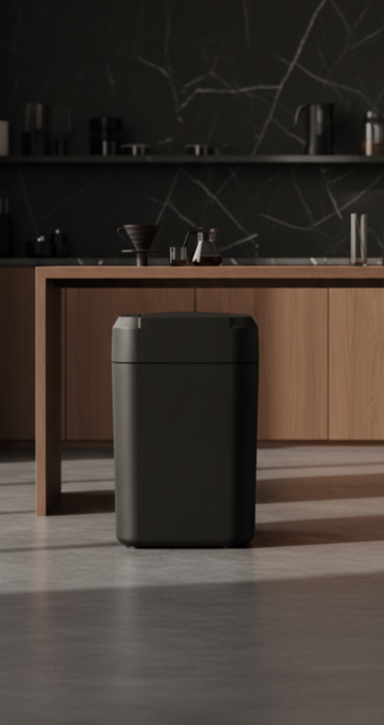 Royal Bin™ NOIR 17L Limited Edition - Touch Screen Smart Trash Can ...