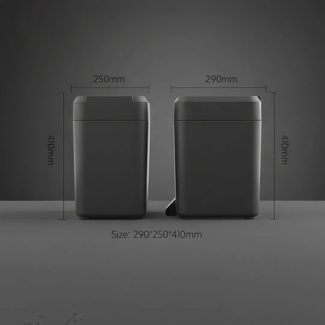 Royal Bin™ NOIR 17L Limited Edition | Touch Screen Smart Trash Can ...